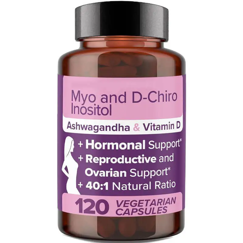 Myo & D-Chiro Inositol Capsules: Vitamin D3 & Ashwagandha Blend for ...