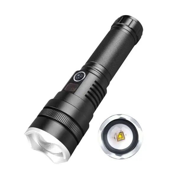high power rechargeable powerful torch flashlights 10000 lumens white ...