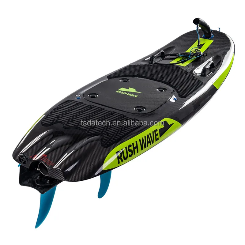RUSH WAVE Built-in Engine Petrol Gas Powered Surfboard 64km/h 12KW Fast ...