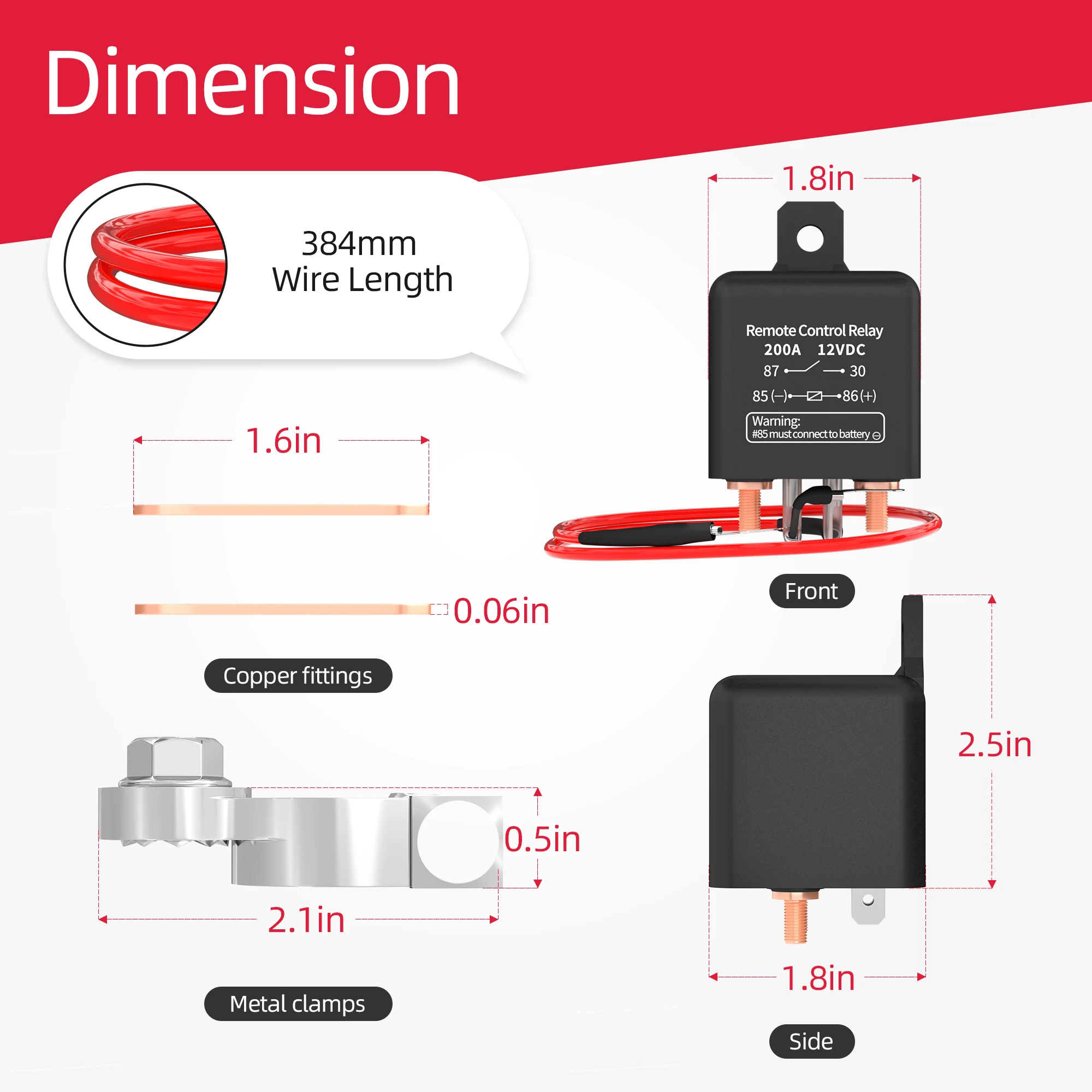 12V 200A Remote Car Battery Disconnect Switch | Anti-Theft Kill Switch ...