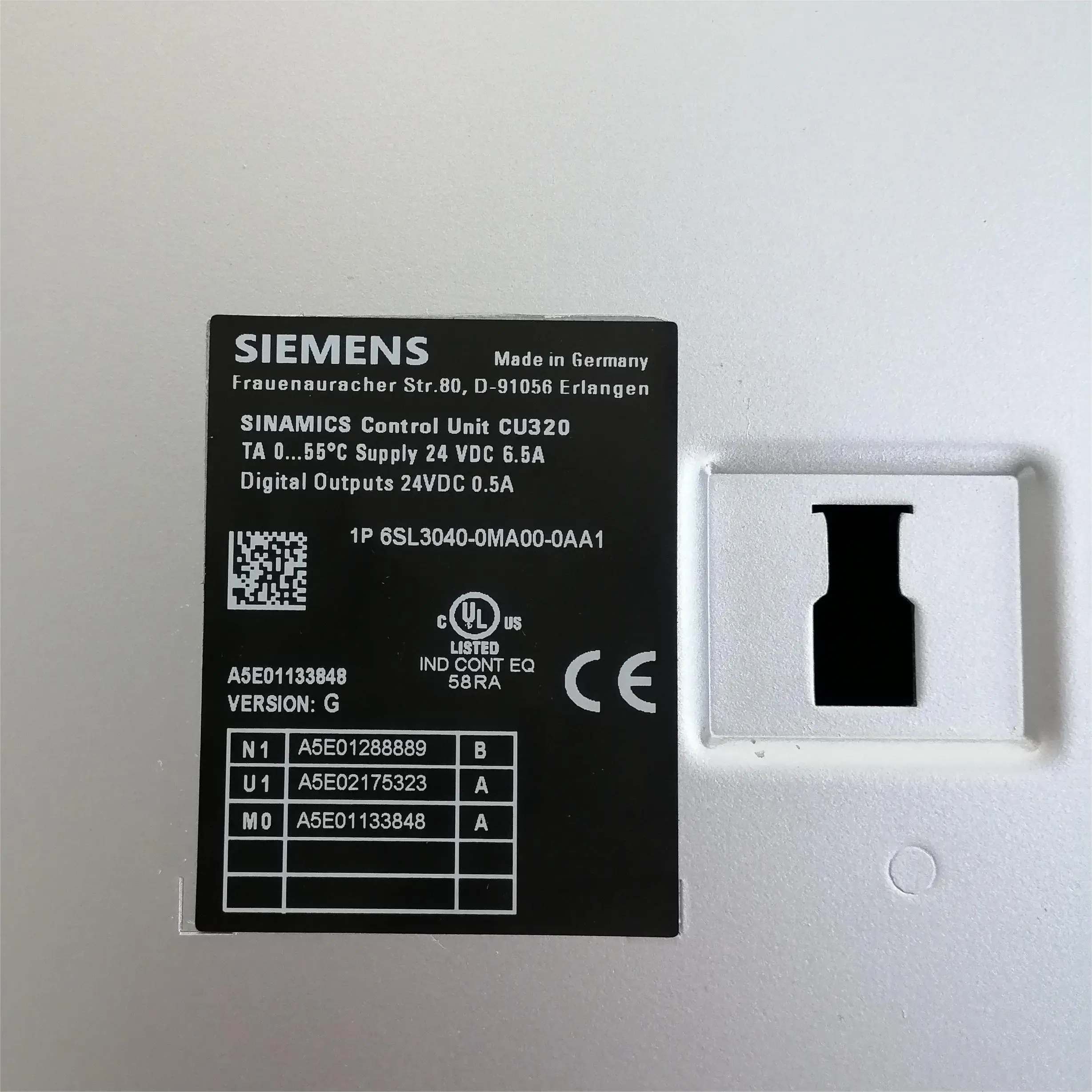 Cnc Original Siemen Plc Sinamics Cu320 Control Unit 6sl3040-0ma00-0aa1 ...
