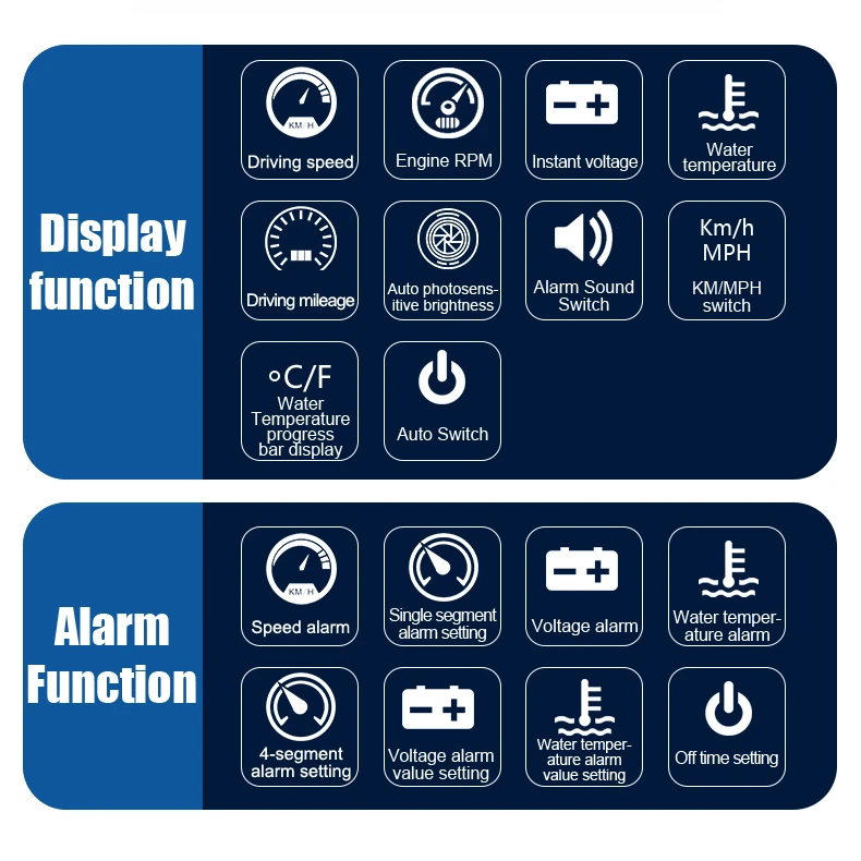 M8 Head Up Display Car Obd2 Overspeed Warning System Hud Windshield ...