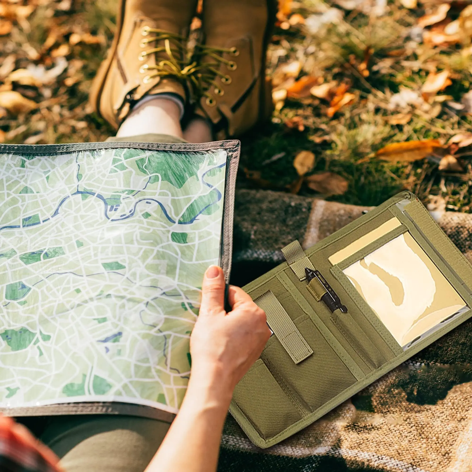 Multifunctional Weatherproof Map Case For Hiking Tactical Outdoor ...