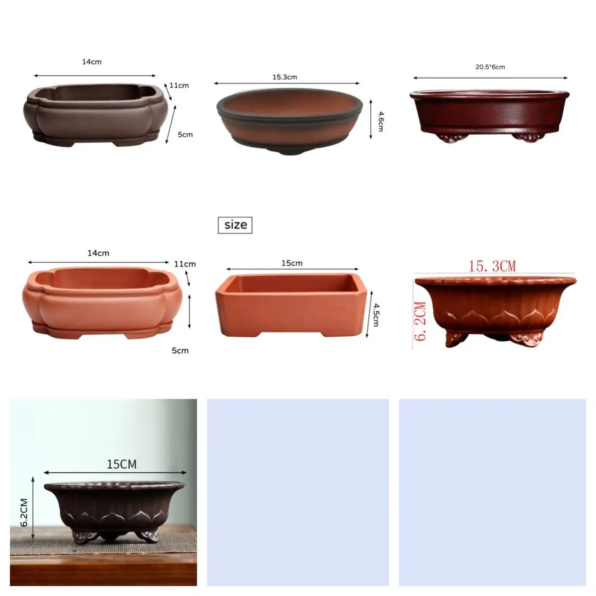 Creative New Traditional Ceramic Bonsai Pot - Chinese Yixing