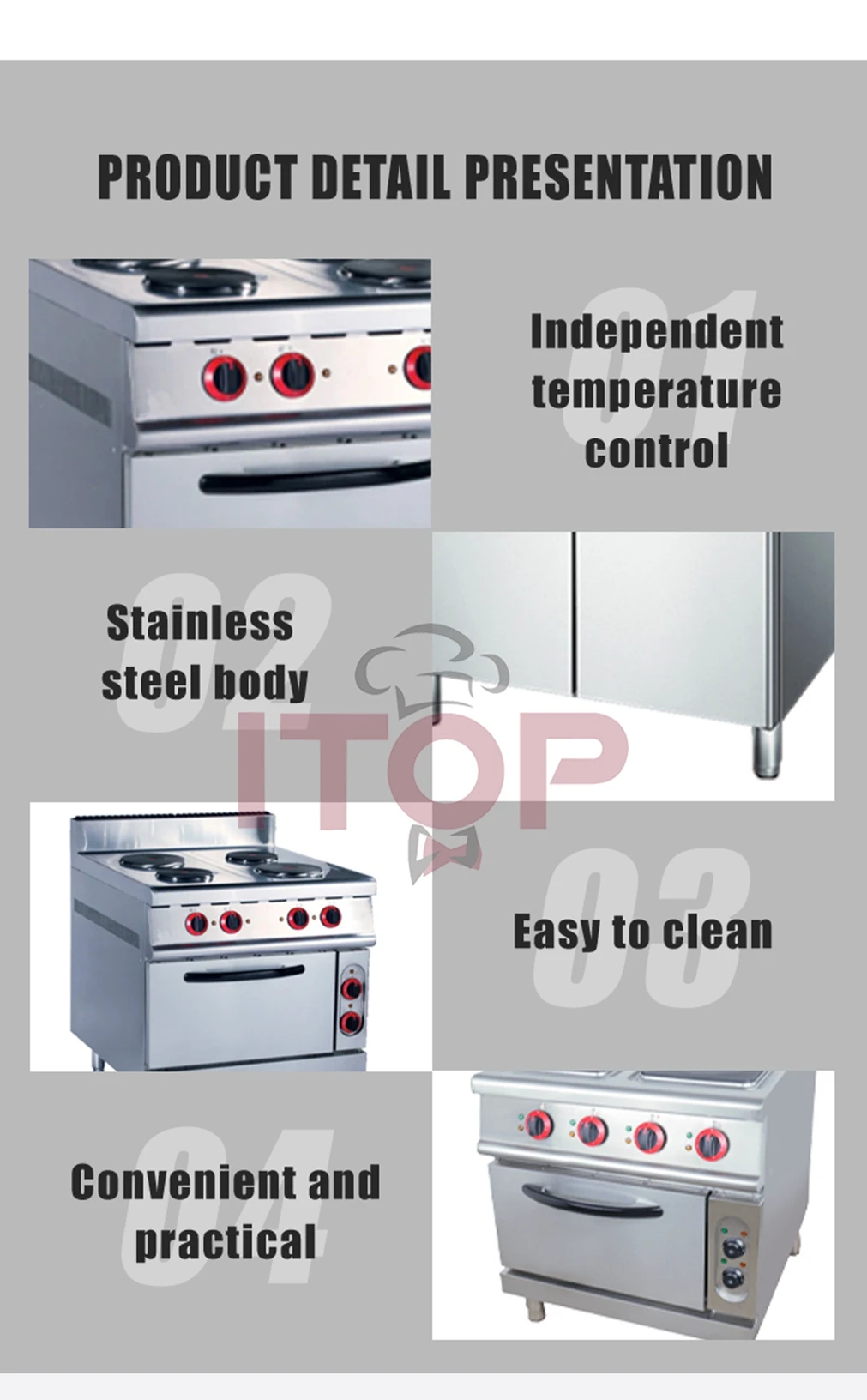 Commercial Electric Cooker Hot Plate Kitchen Equipment Stainless Steel ...