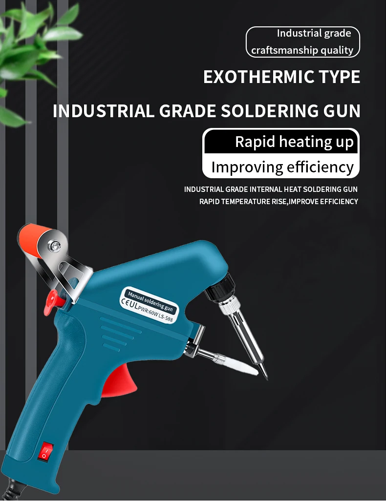 Blue Soldering Iron 60W - Reliable Handheld Tool