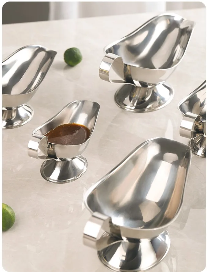 Condiment Container Stainless Steel Bucket Dish Roasting Sauce Dish ...