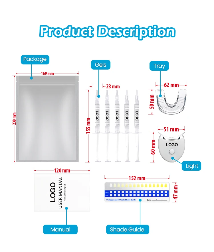 Teeth Whitening Led Kit Rebranding Private Logo Home Dental Teeth ...