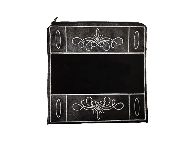 Custom Design Tallit Bag - Beautiful Embroidery & Supple Leatherette