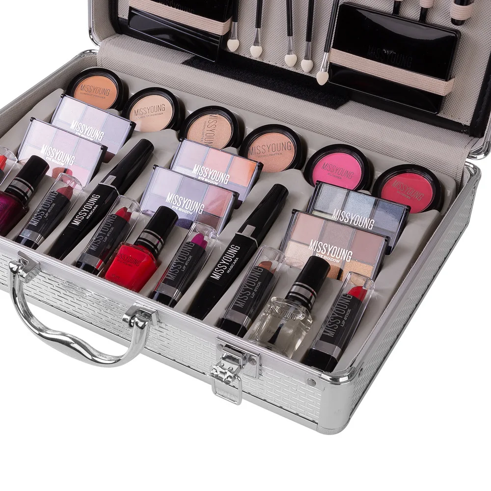 MISS YOUNG 1156A Professional Ladies Makeup Kit Full Gift Set Box
