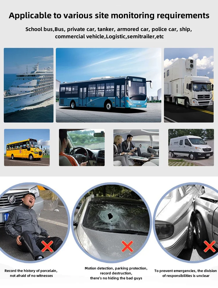 8CH AI Vehicle Truck Mobile DVR GPS System - 1080P DMS BSD