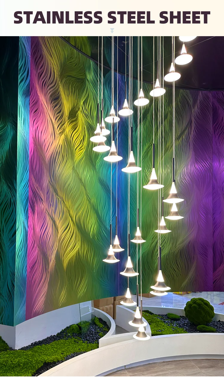 Wall Cladding Panel 201 304 316 Grade Pvd Colour Decorative Stainless ...