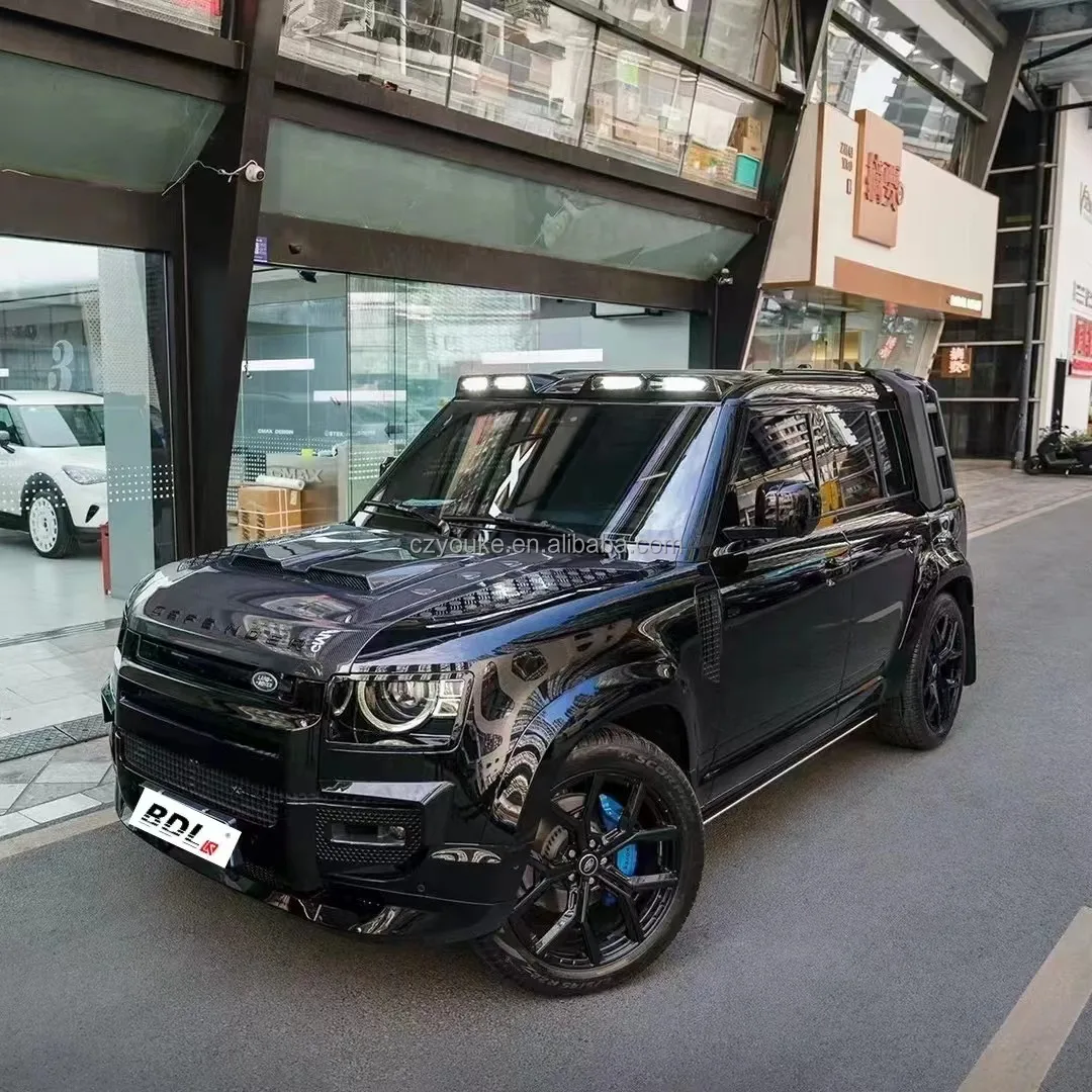 For 2020 Land Rover Defender Front Bumper Lip Spoiler Splitter Bumper ...