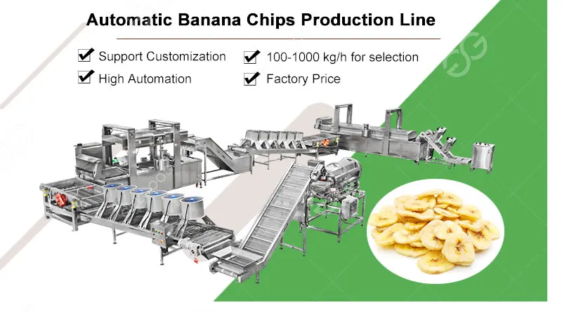 Automatic Philippine Green Plantain Chips Complete Processing Line ...