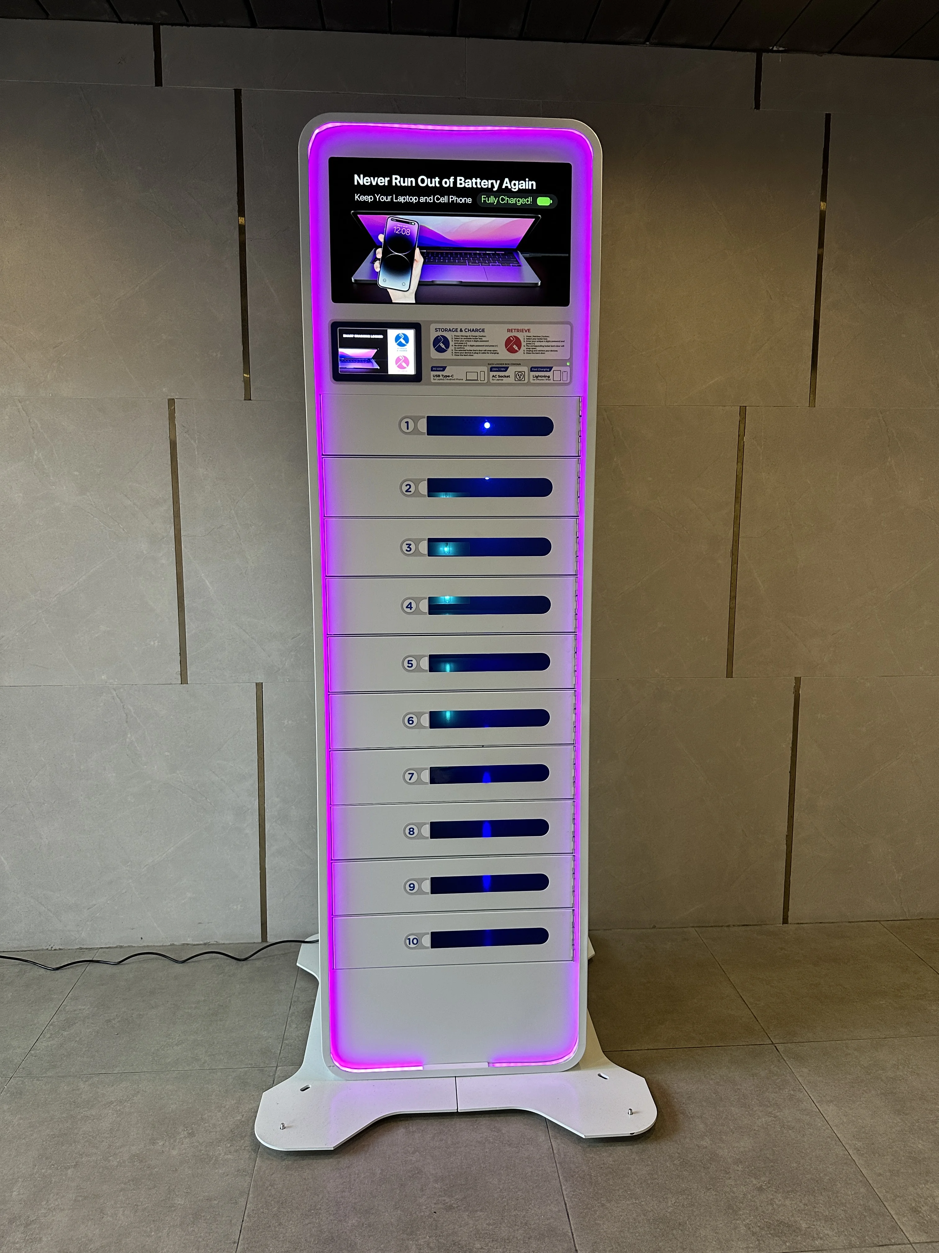 Y2 Power BEE 10bay Charging Locker - Fast & Safe Charging