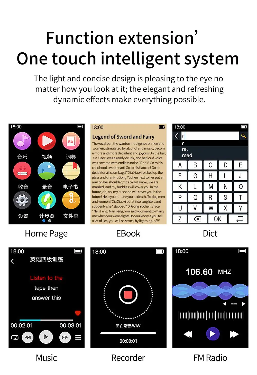 Factory Bt Wifi Android 3.6'' Inch Hifi Lossless Digital Mp3 Mp4 Touch ...