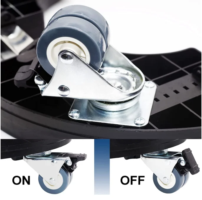 2 Inch Tpr Industrial Caster Wheels Twin Wheel Nylon Casters For Plant ...