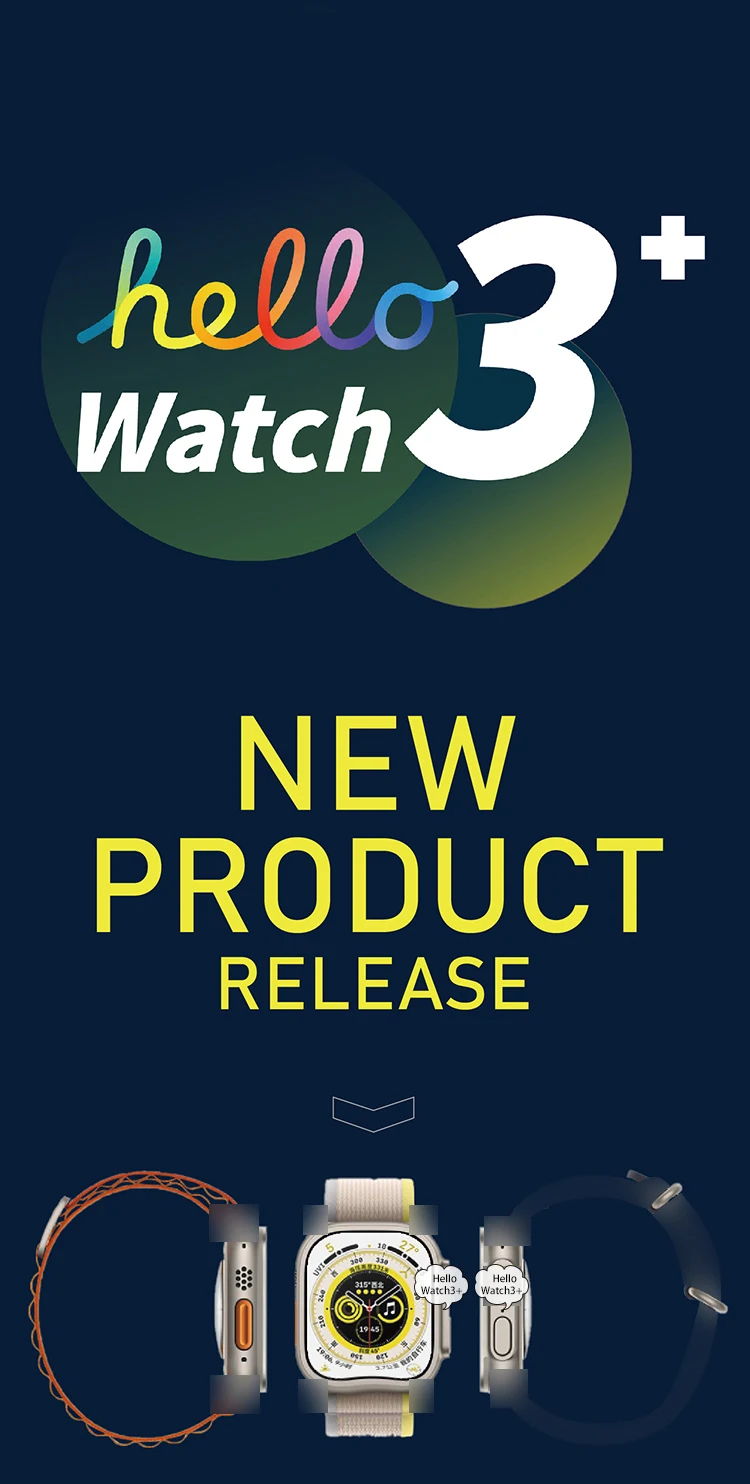 Hello Watch 3 Plus New Version Hello 3 Smartwatch 4gb Memory Local ...