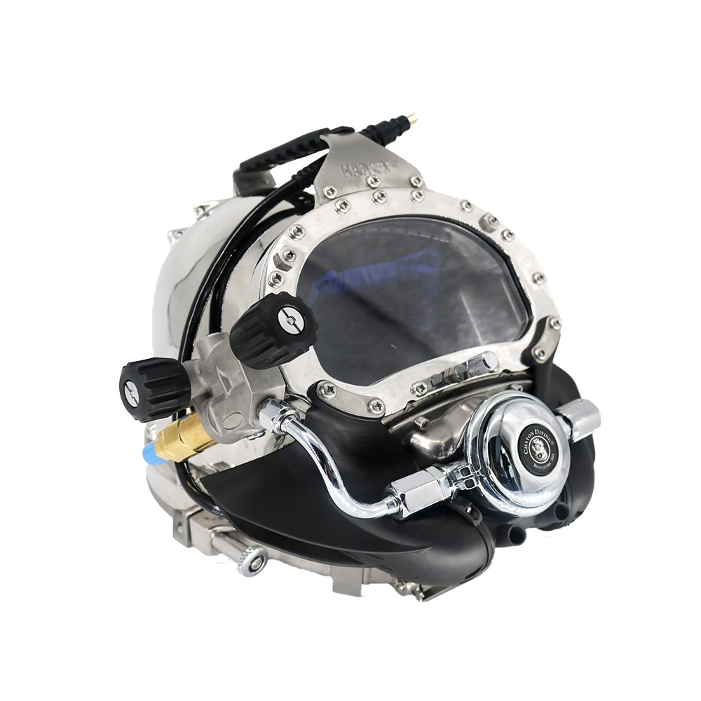 High Quality Hard Diving Helmet - Stainless Steel & Regulator