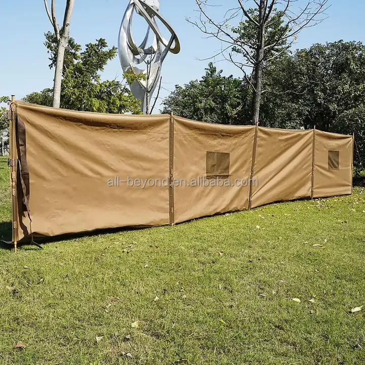 Outdoor Canvas Windscreen Wind Break Shelter Beach Windproof Shelter ...