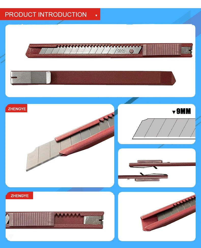 Multiple Models 9mm 18mm Snap Off Blade Box Cutter Aluminium Alloy ...