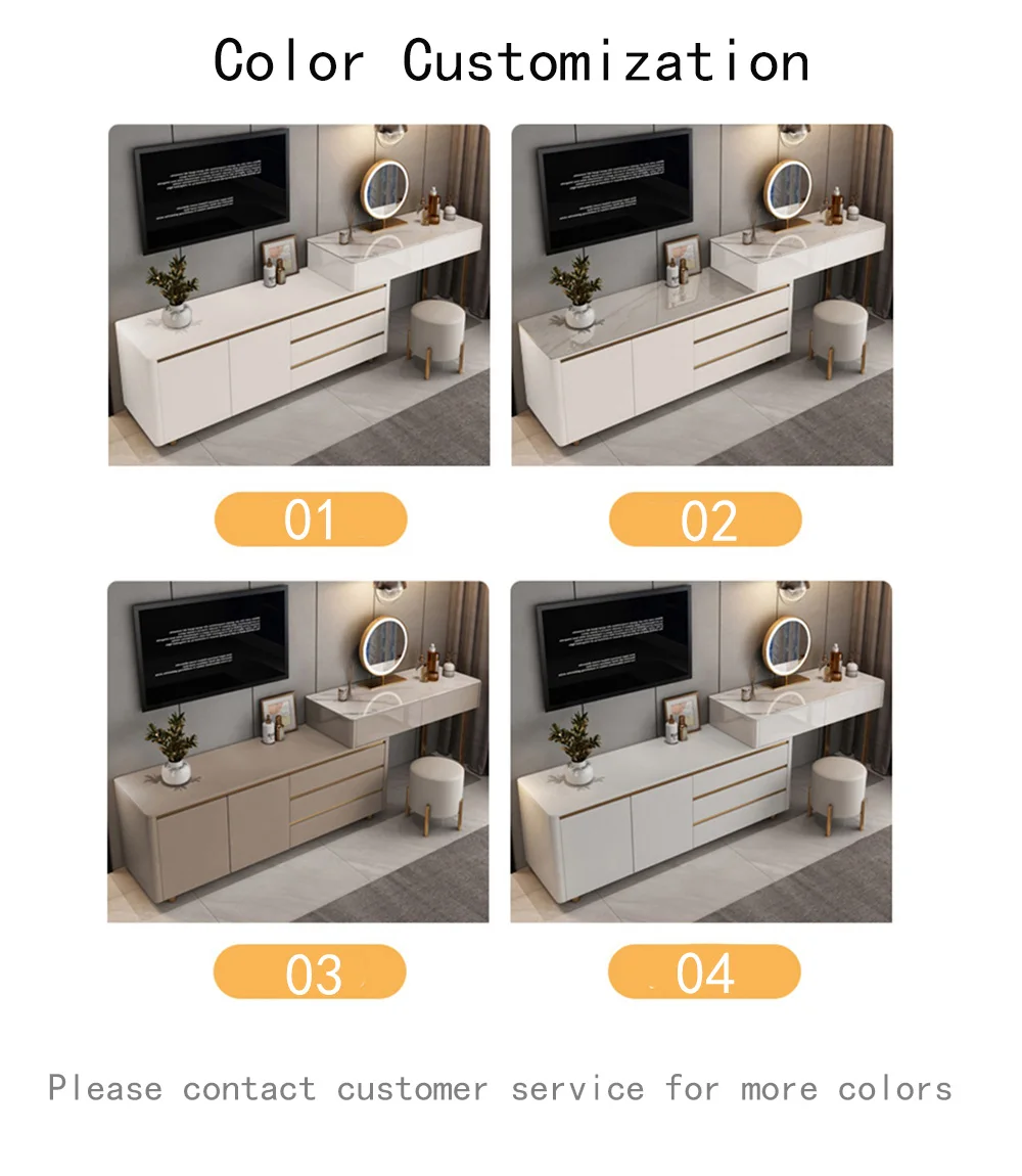 Modern Dressing Table with Storage - Stylish & Functional