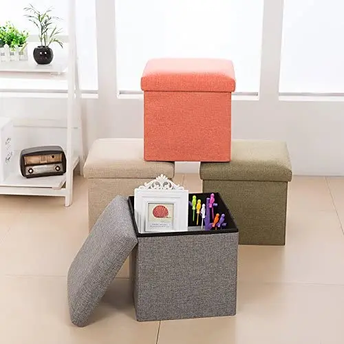 Modern Multifunctional Folding Storage Foot Rest Stool Seat Practical ...