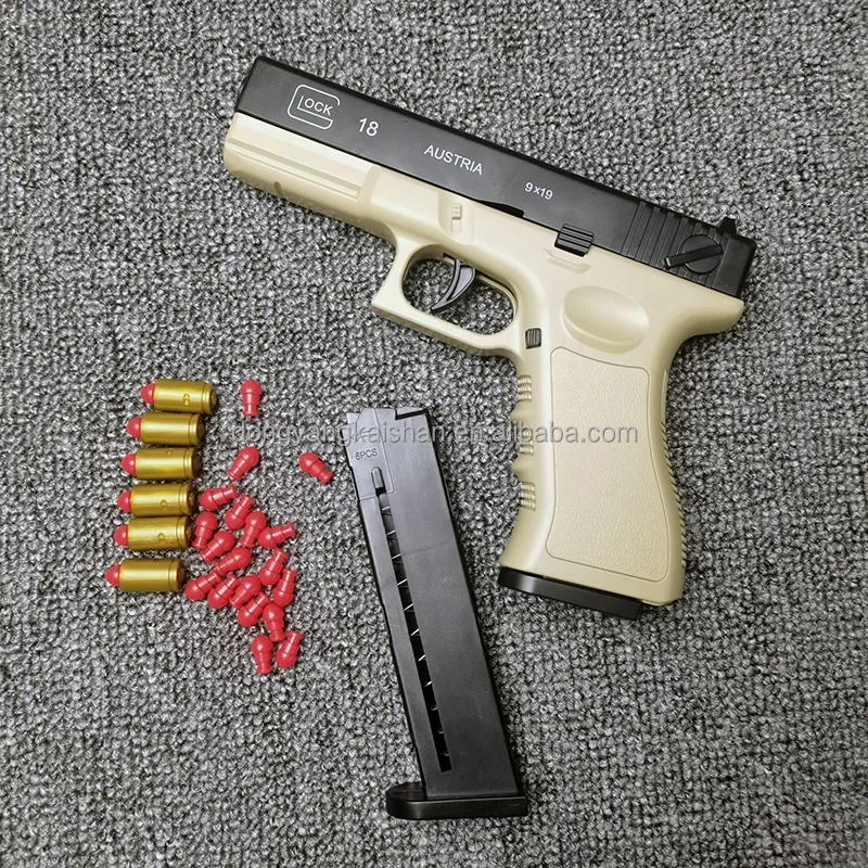Factory Wholesale Glock Soft Bullet Gun Outdoor Game Pistol Foam Bullet ...