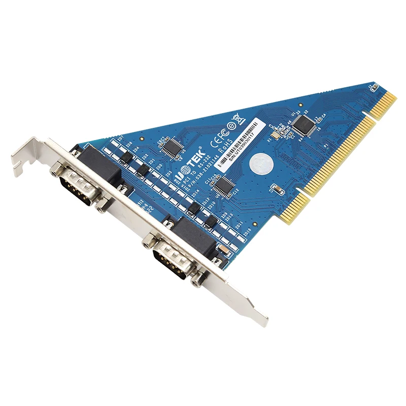 Uotek Pci To Rs-232 Serial Card 2 Ports Rs232 To Pci Converter Db9 Com ...