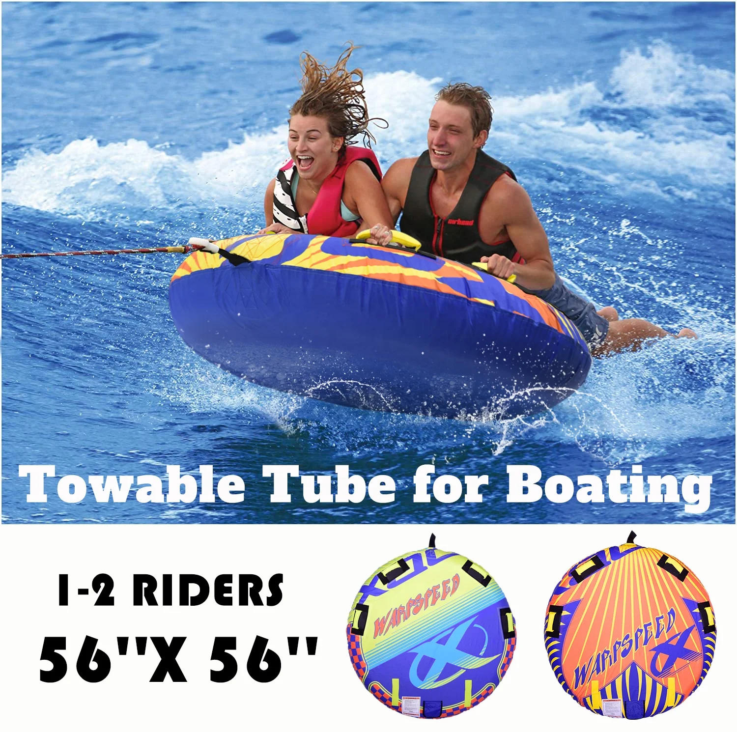 Outdoor Sea Flying Inflatable Water Towable Tubes by P&D