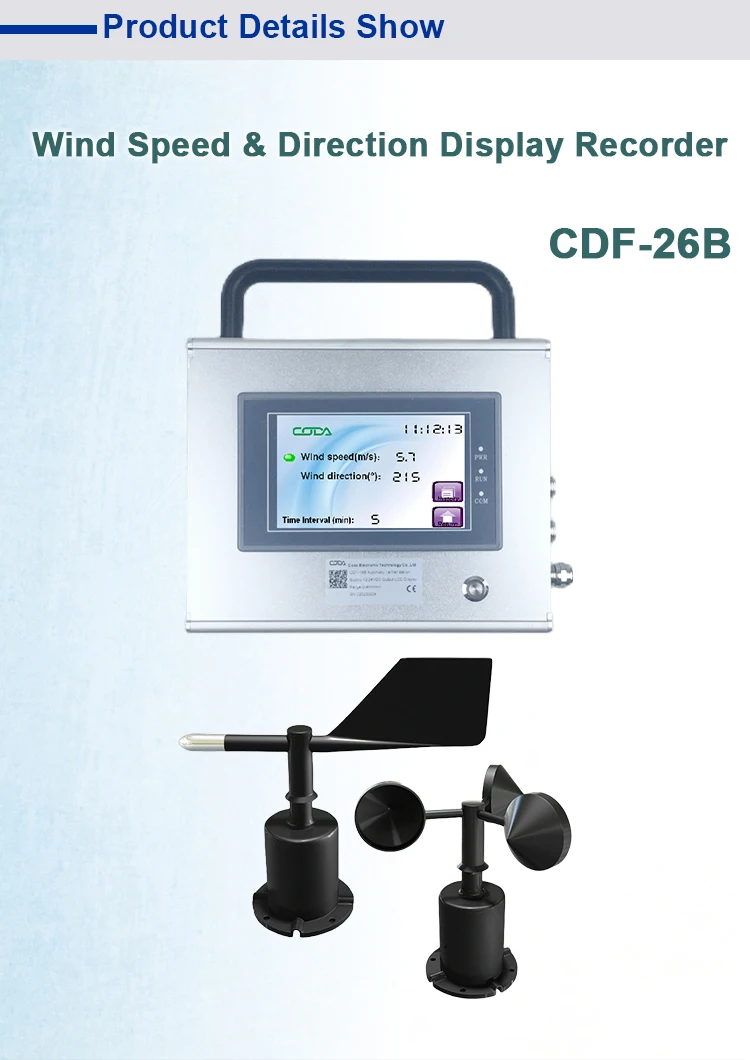 Cdf-26b Abs Plastic Wind Speed And Direction Weather Monitoring Station ...