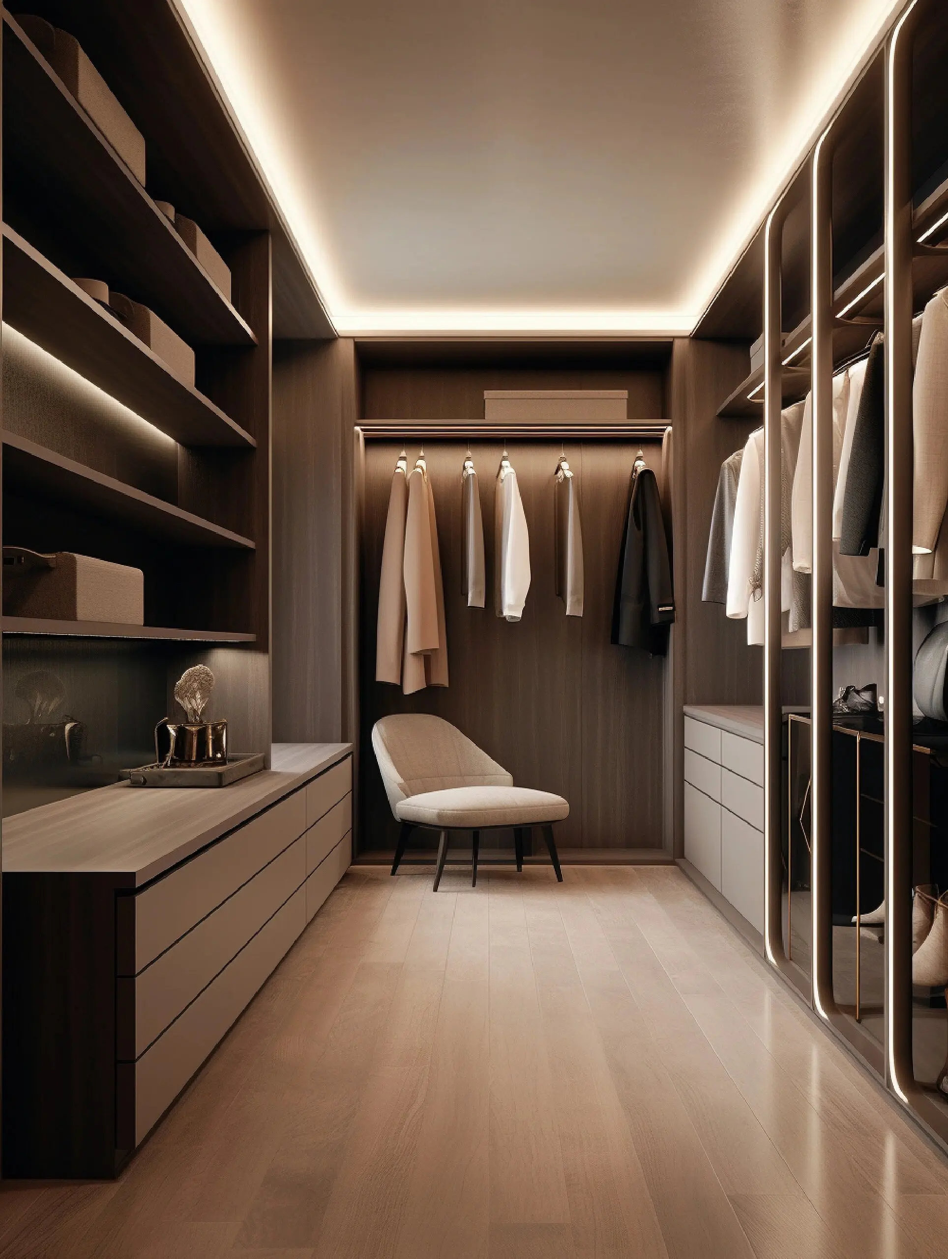 Customized Modern Bedroom Walkin Cabinet Wardrobe Closets Systems ...