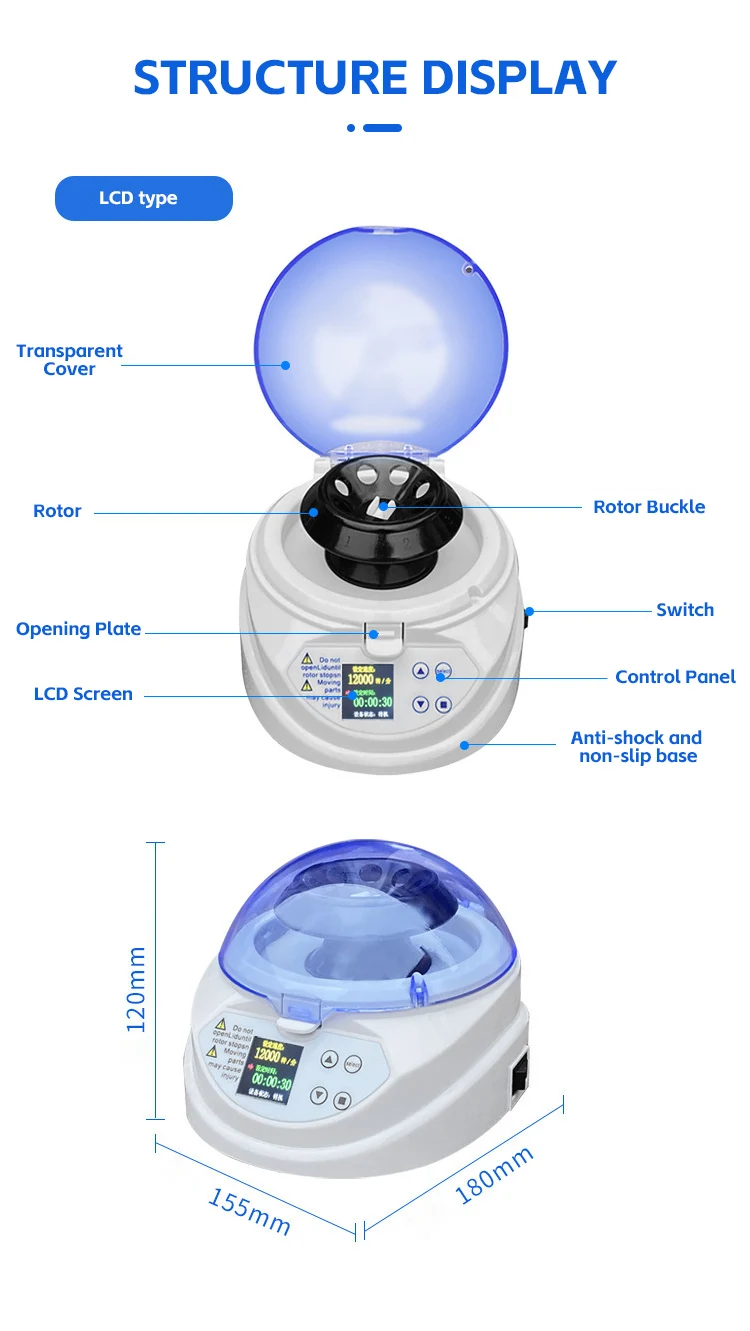 Platelet Rich Plasma Centrifuge Prp 1.5-15ml Clinical Blood Prf ...