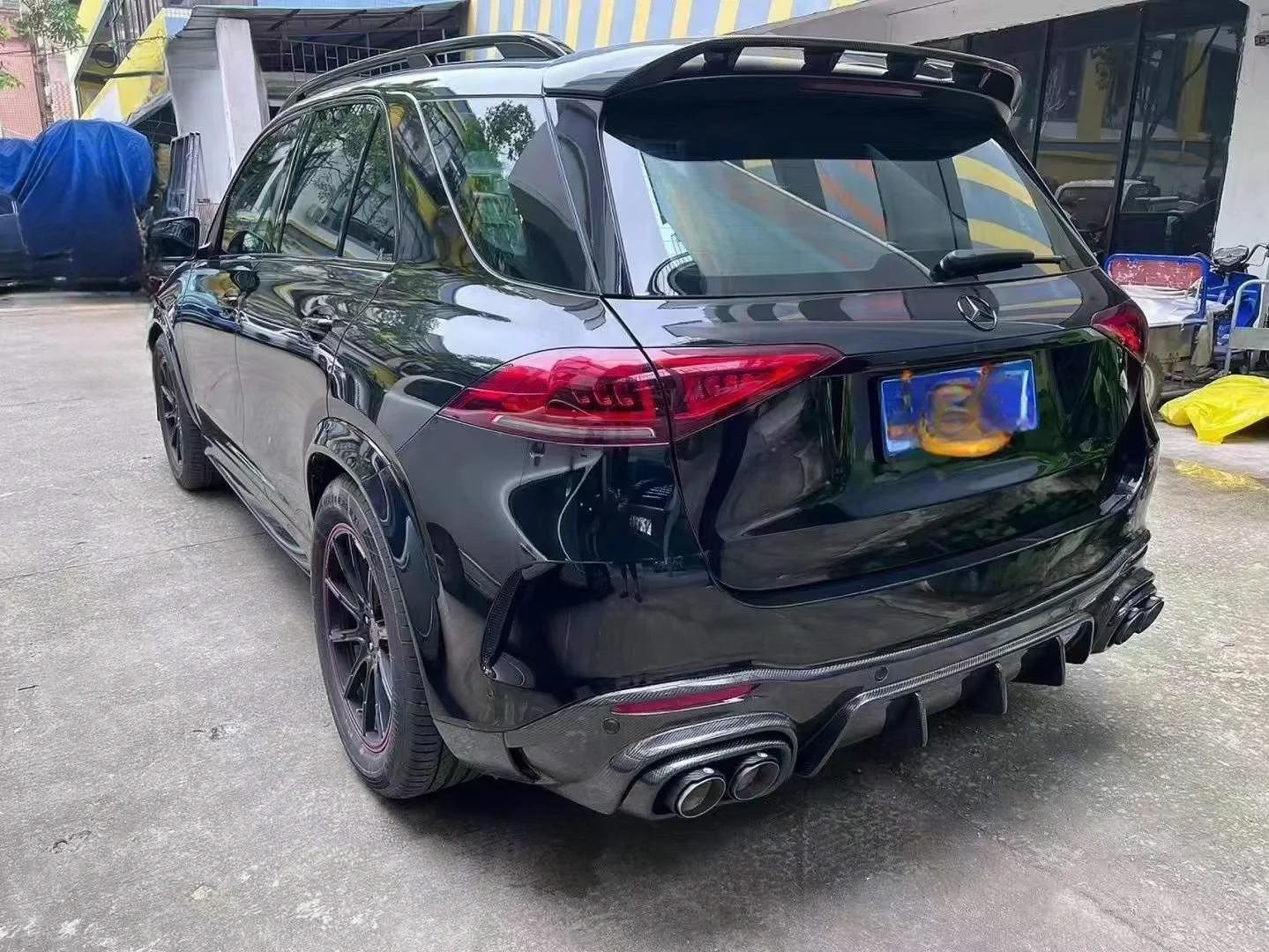 Car Bodykit For Mercedes-benz Gle Suv W167 Brabus-style Carbon Fiber ...