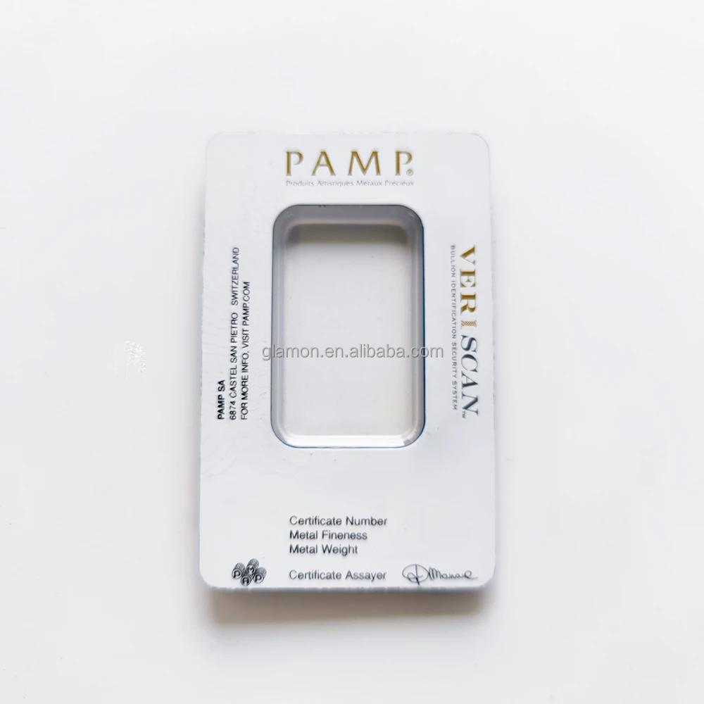 Custom Gold Coin Bar Packaging Void Pvc Blister Packaging Card Holder ...