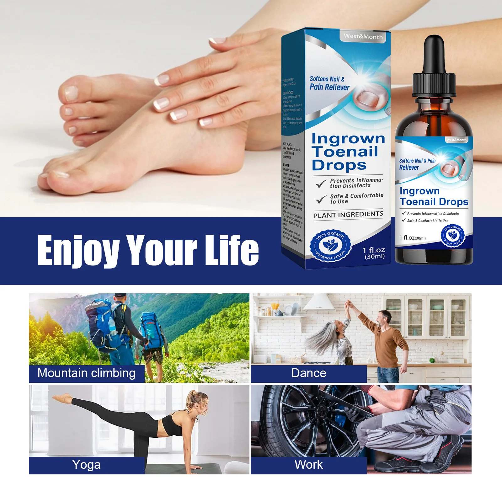 West&month Ingrown Toenail Serum - Pain Relief & Softening