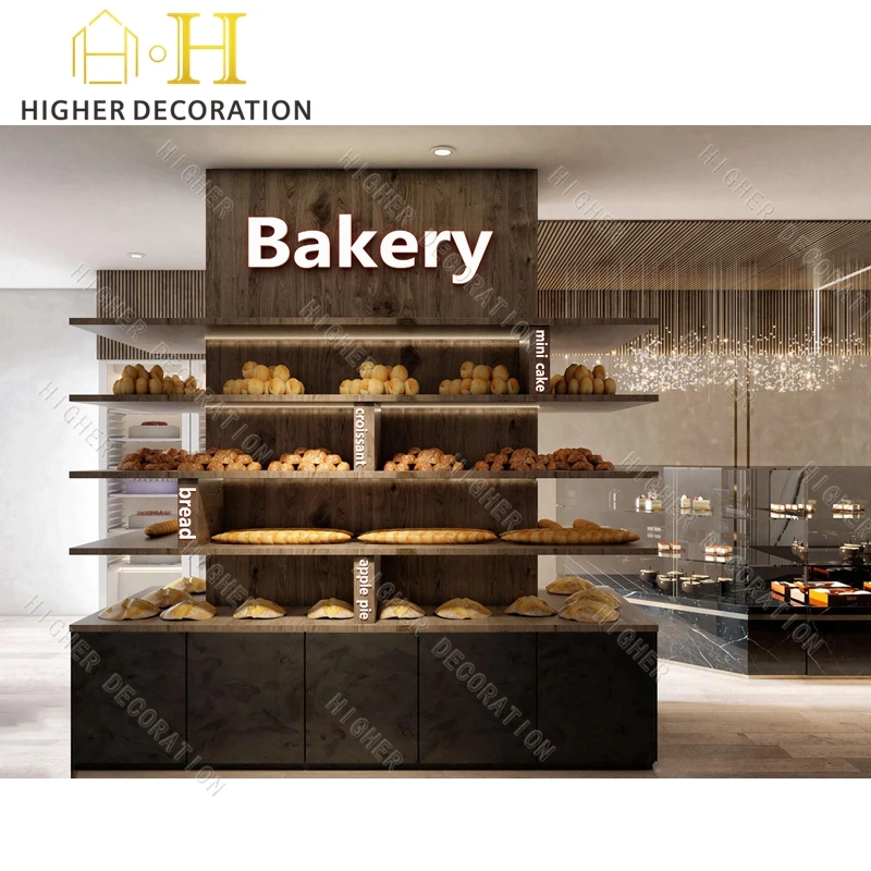 Modern Coffee Shop Bar Counter Design Custom Durable Coffee Shop ...