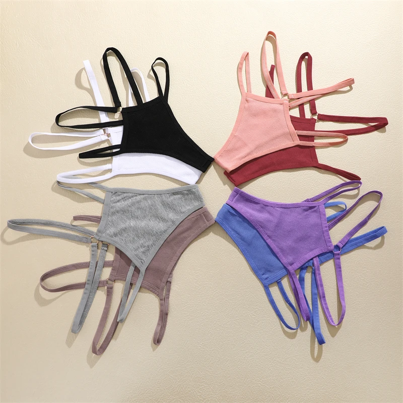 Finetoo Women's Double Thin Strap Panties - Sexy & Comfortable