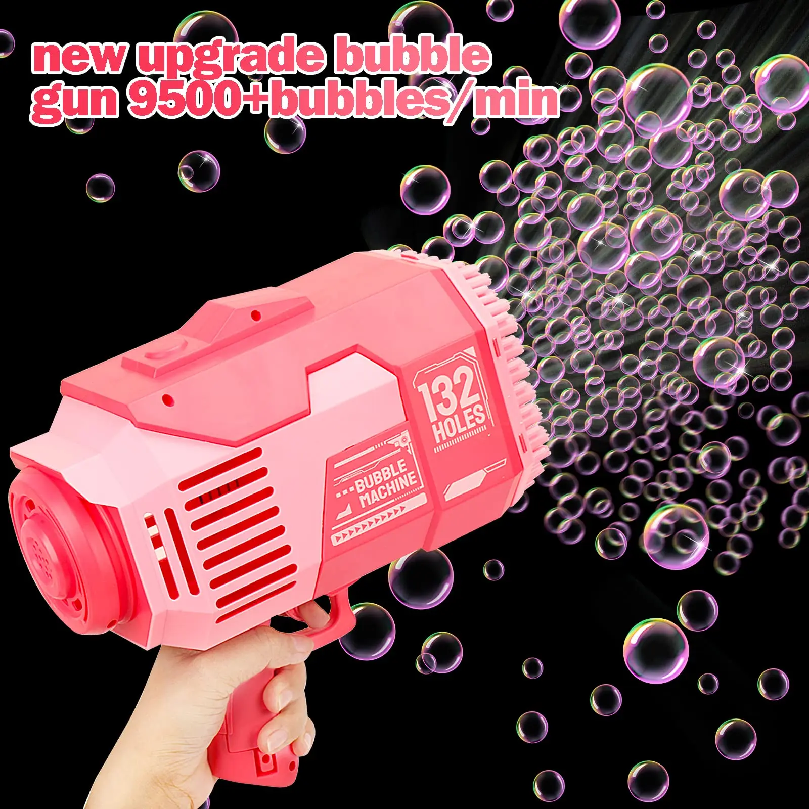 Bazooka Bubble Gun Rocket Soap Blaster Machine Bubble Launcher Blower Toys For Kids Bubble Maker ...