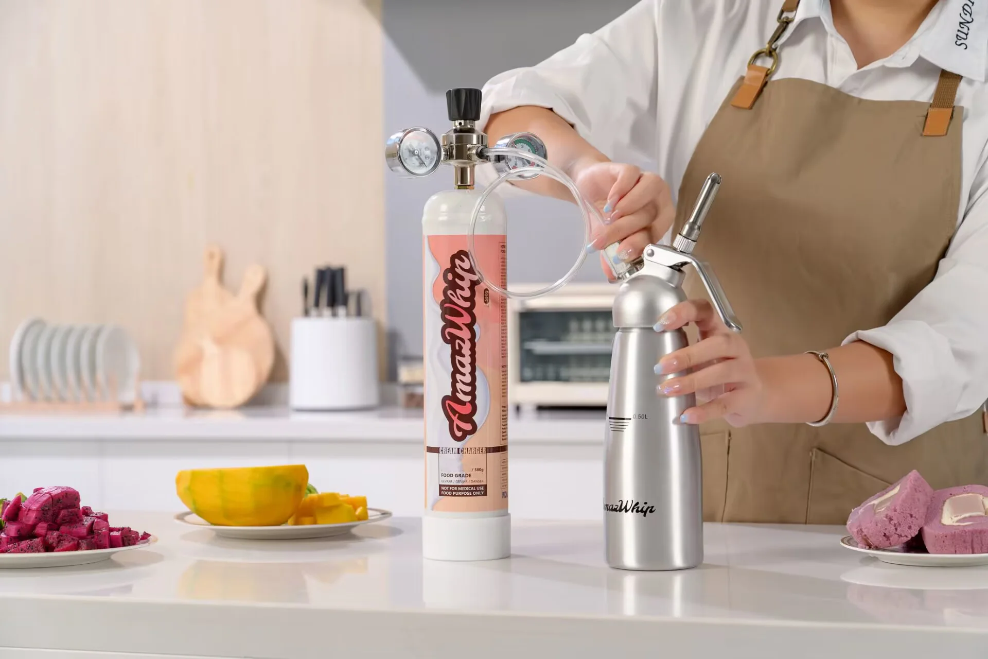 Factory Professional OEM 500ml Cream Charger Dispenser Aluminium Whip ...