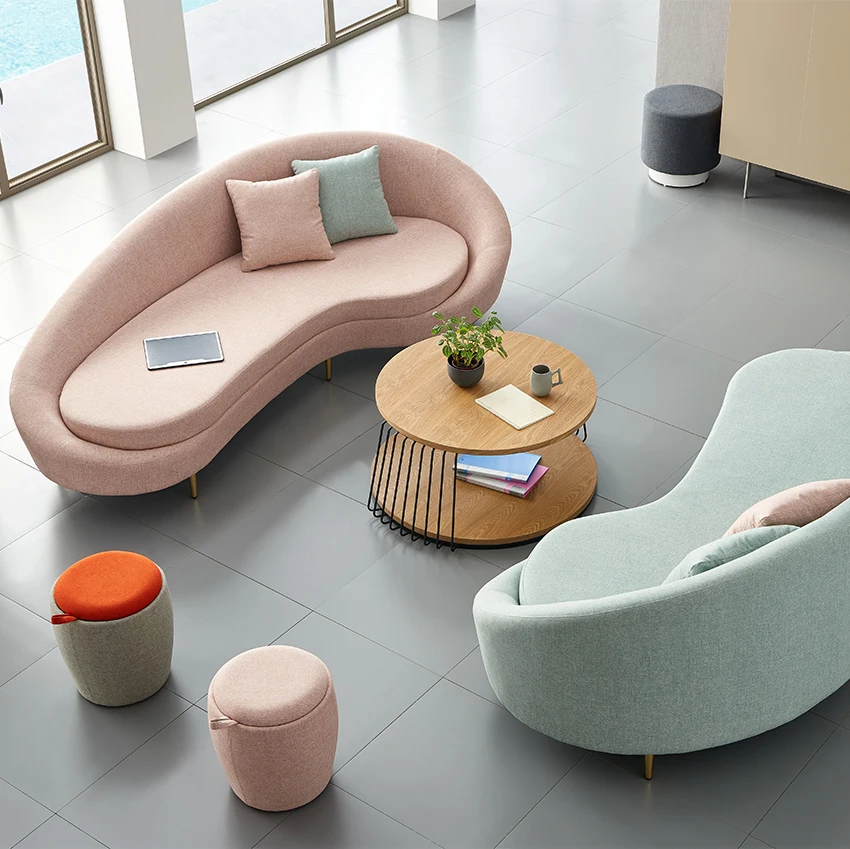 Modern Technology Cloth Office Reception Sofa Modern Cover Sofa Nordic ...