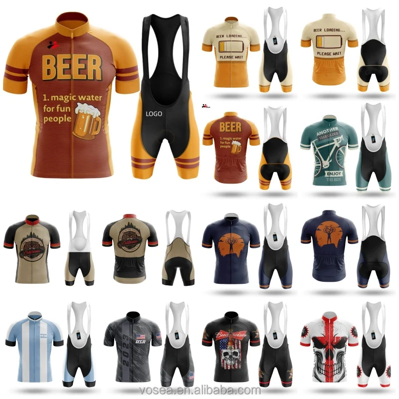 Cycling Bib Set Mountain Bike Road Set Bicycle Bib Shorts Cycling ...