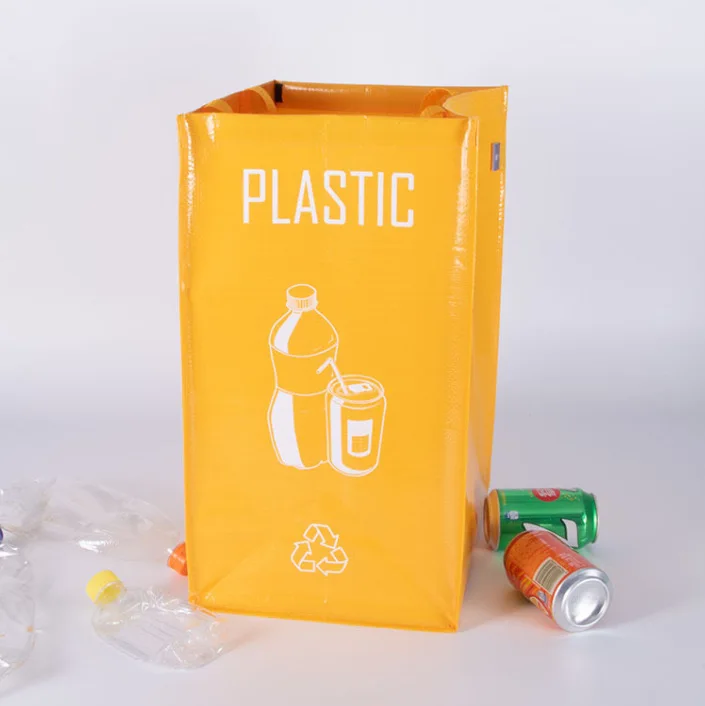 Portable PP Woven Trash Garbage Sorting Bags Waterproof Indoor Separate ...