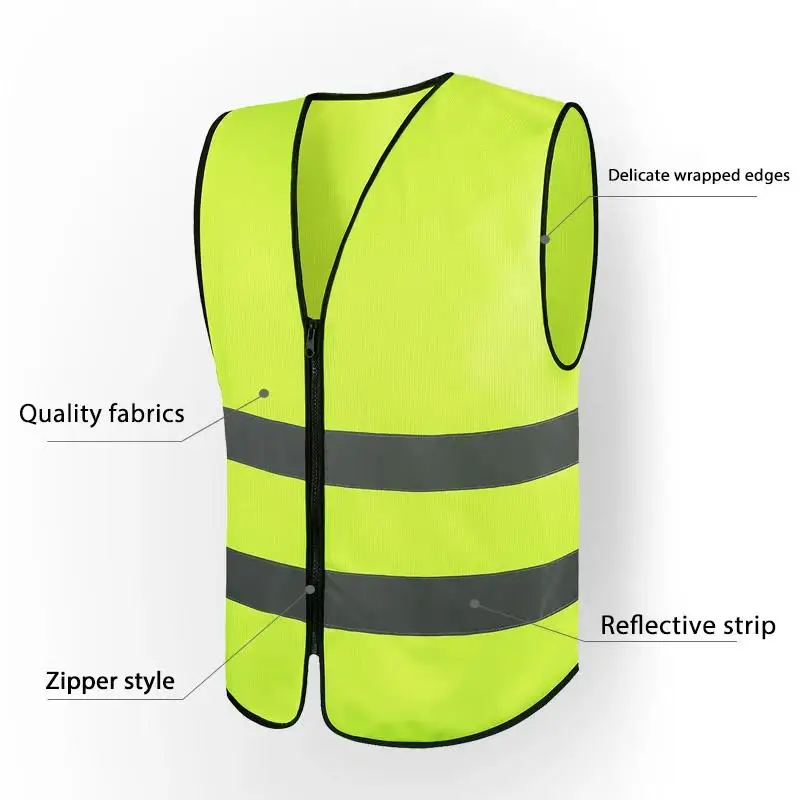 Reflective Safety Vest High Visibility Construction Work Uniforms Car ...