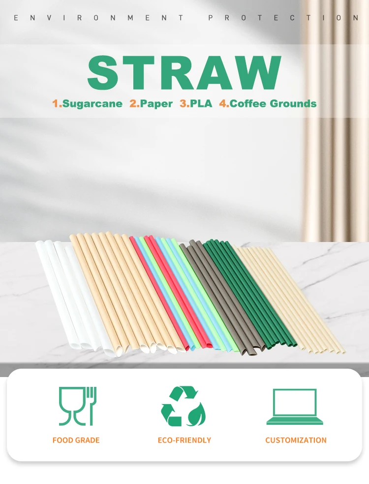 Natural Sugarcane Bagasse 6 X 210mm Sugarcane Straw - Buy Bagasse Straw ...