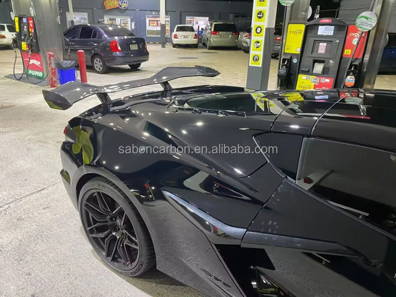 Carbon Fiber Corvette C8 Z06 Rear Spoiler - High Track Wing
