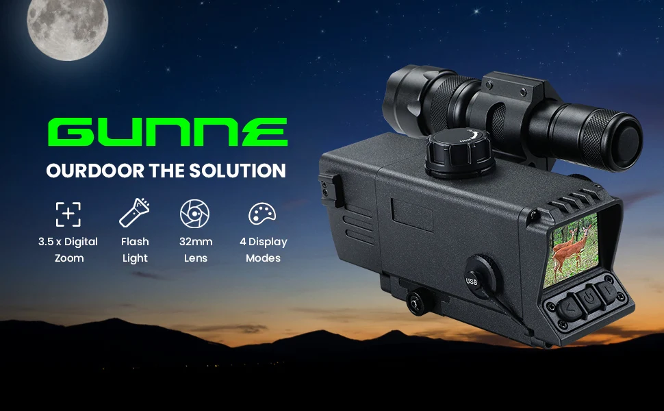 3.5x Optical Magnification Reticle Sight Digital Night Vision Scope ...