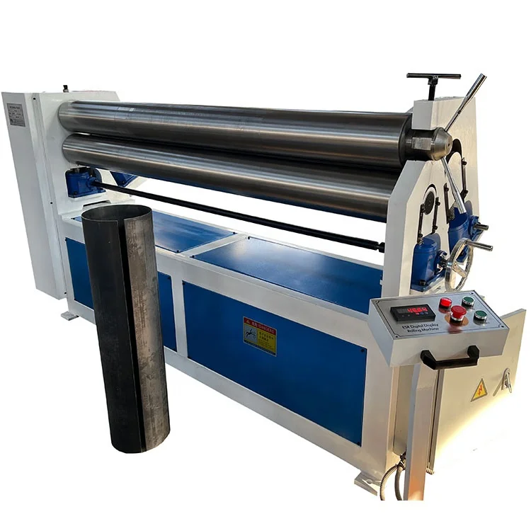 6x1500 Asymmetrical Type Cnc Steel Sheet Roller Machine And Small Three ...