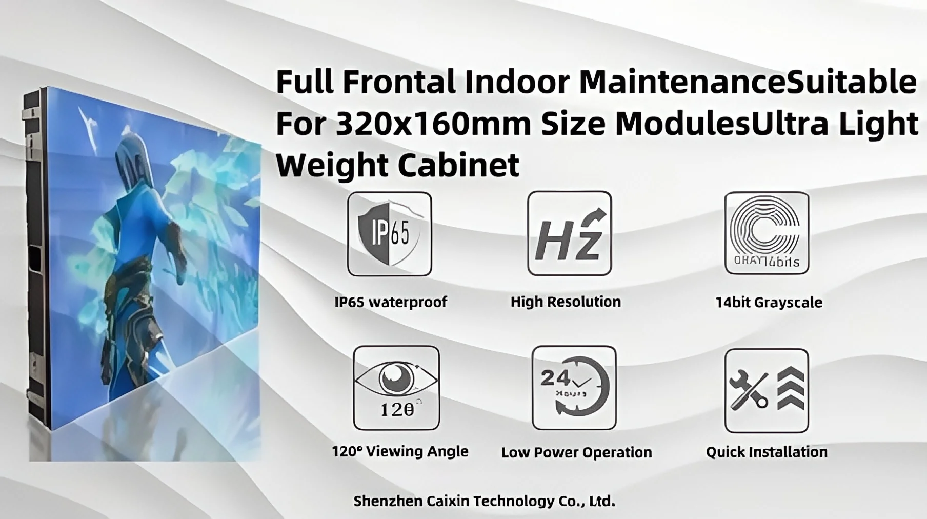 All-In-One P2 4K HDR10 LED Display 16:9 Aspect Ratio Front Service ...