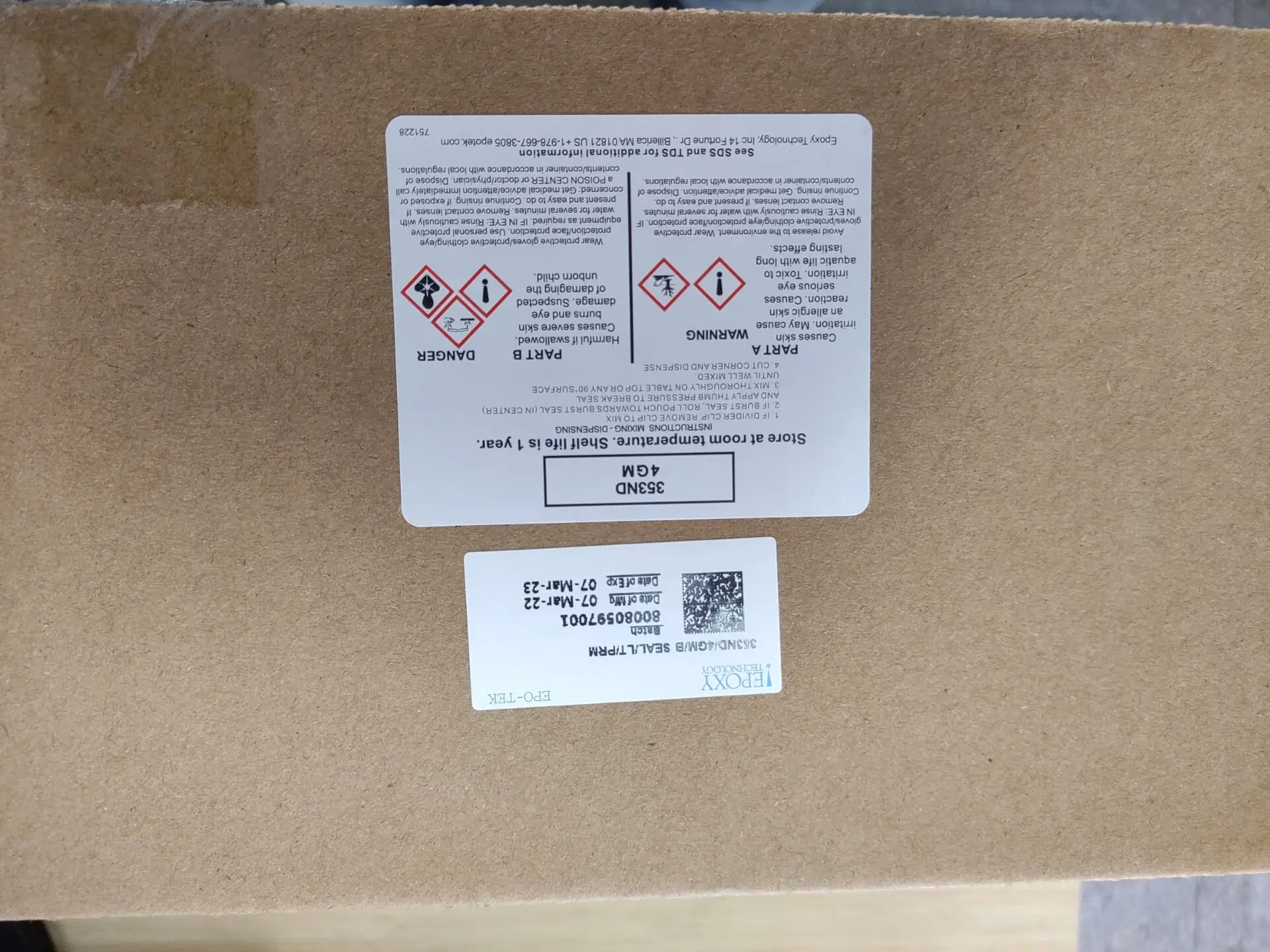 Epo-tek Epoxy 353nd 4.4g/pkg - Buy Epo-tek Epoxy,Epoxy,353nd Product on ...